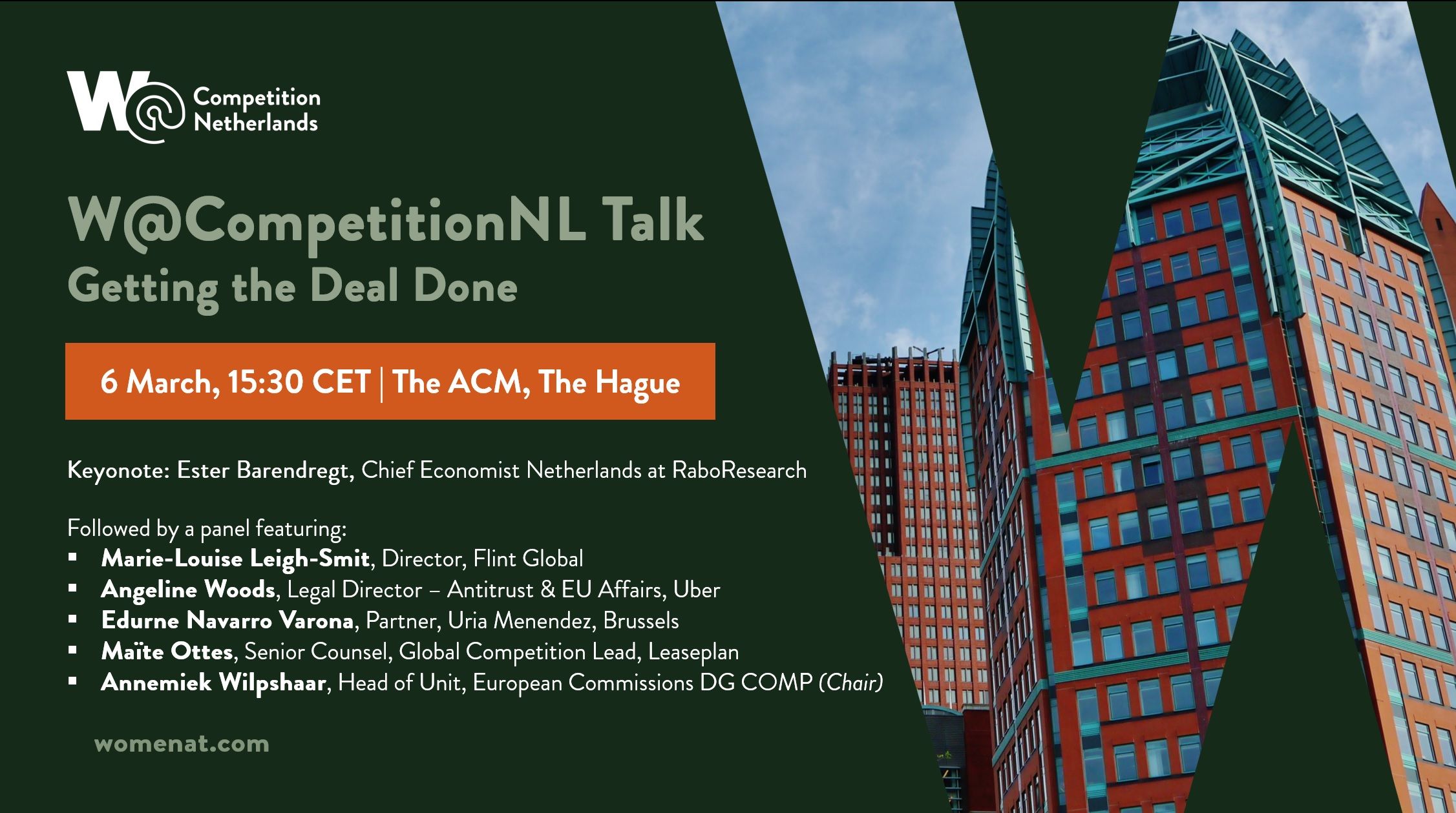 W@CompetitionNL Talk | Getting the Deal Done | Womenat